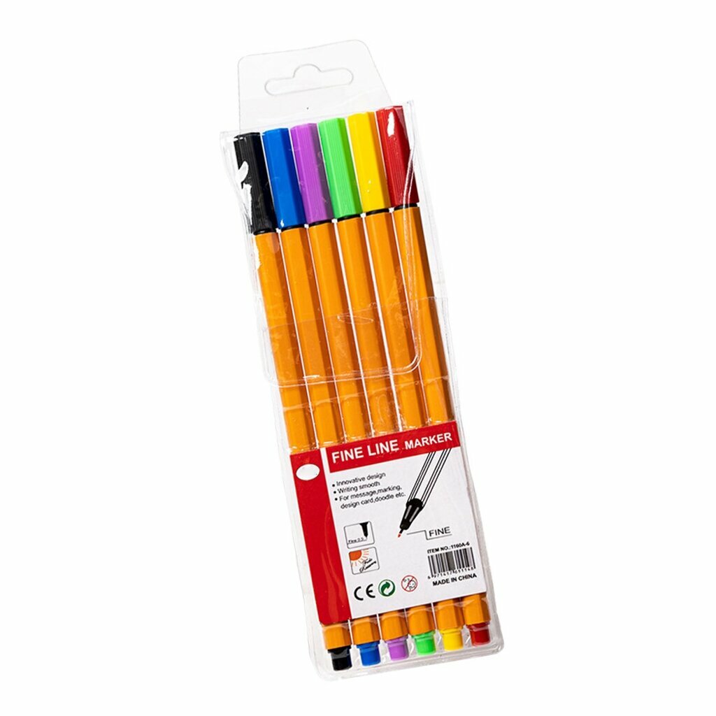 Набор Microns Fineliner, ультратонкая нейлоновая ручка с наконечником 0,4 мм, для рисования иллюстраций, школьных проектов, художественного черчения.