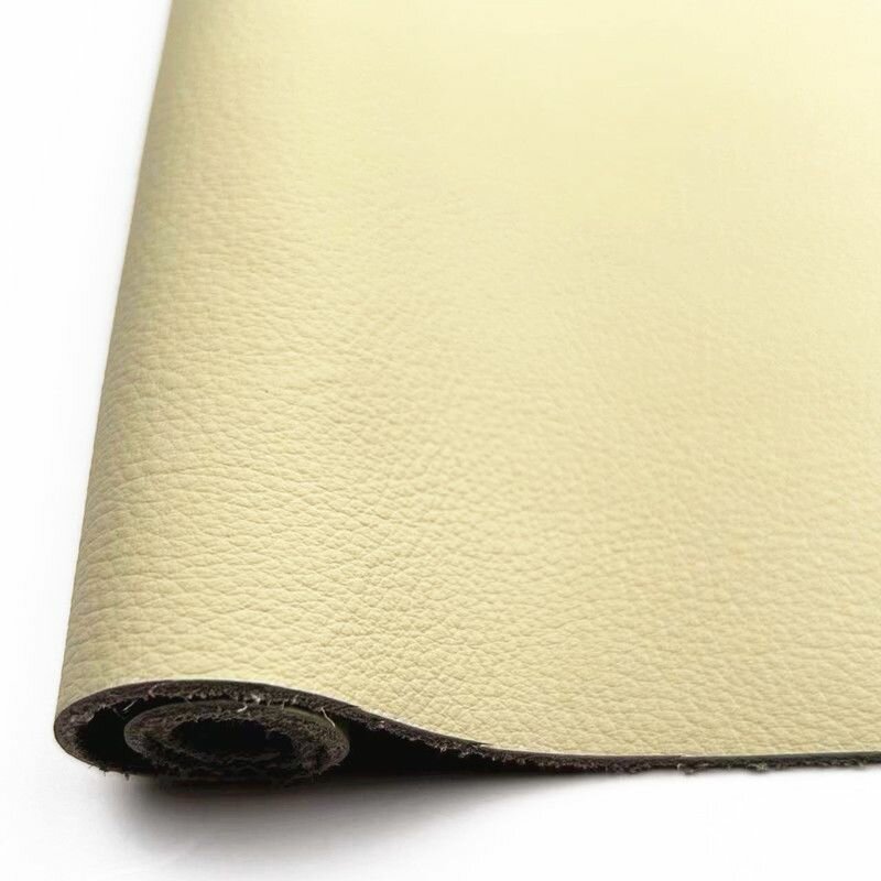 Верхний слой из натуральной кожи коровы, коричневая кожа с текстурой личи, обивка для дивана, прикроватная ткань, ручная работа, DIY