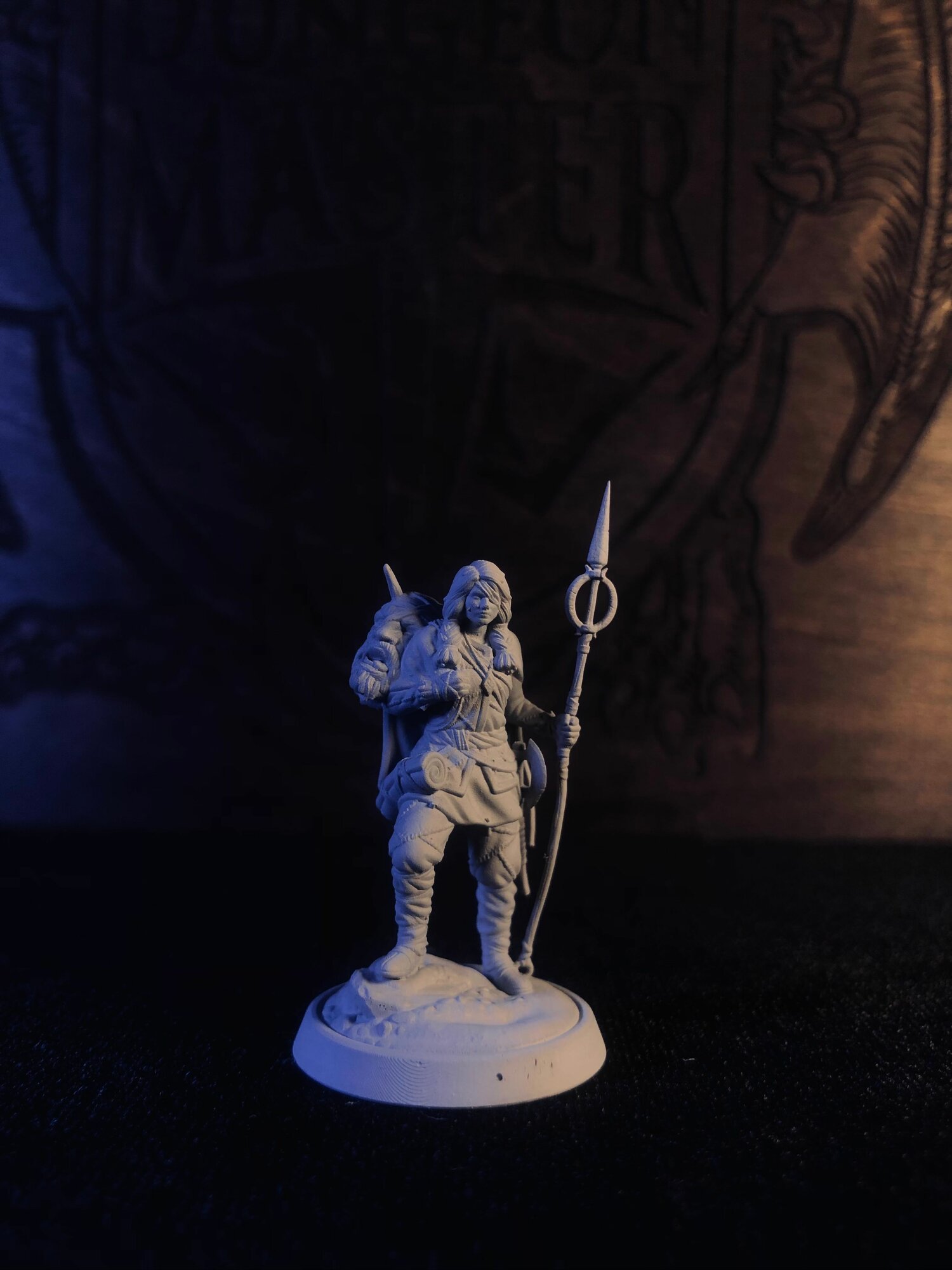 Воин Севера, Охотница на великанов, викинги - Миниатюра для настольных игр DnD, ДнД, Dungeons & Dragons, Pathfinder.