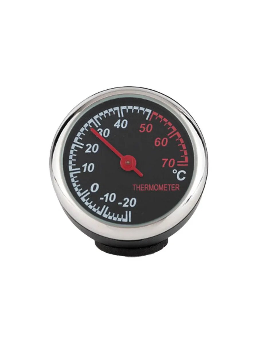 Компактный автомобильный термометр-гигрометр с часами