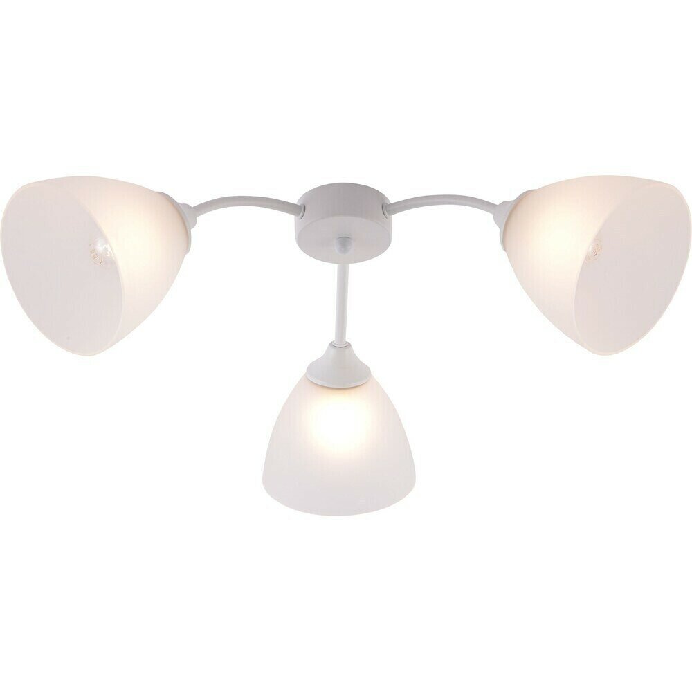 Люстра потолочная Schaffner Abierto E27 180 Вт 15 кв. м (4425-3 WH)