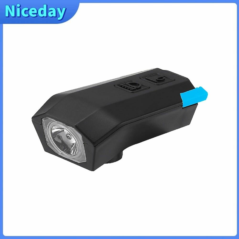 Велофонарь с сигналом, USB, светодиодный, синий