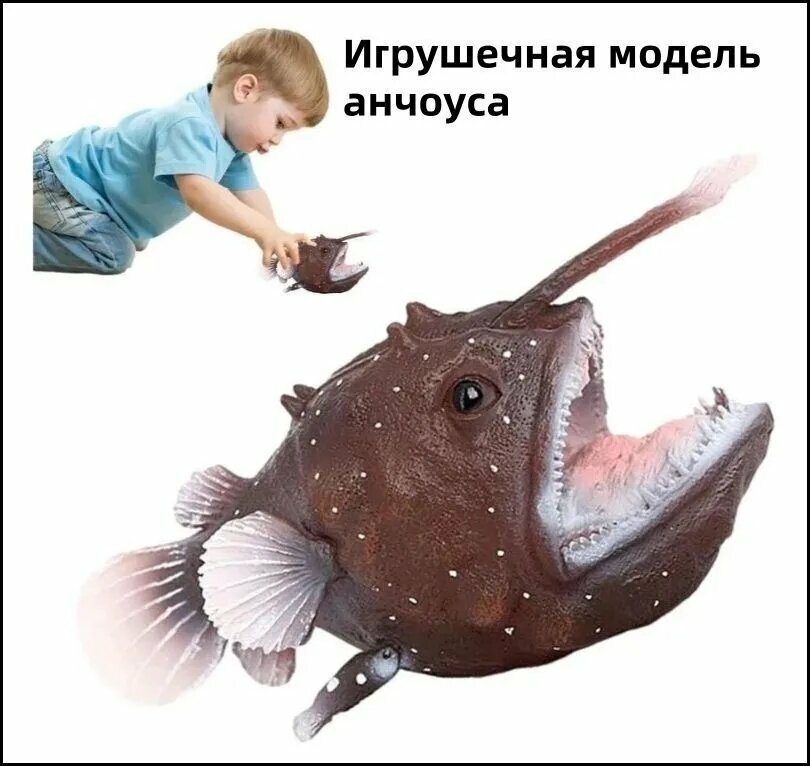 Реалистичная модель фигурки морского черта с морскими животными, миниатюрная мини-игрушка-симулятор рыбы для детей, образование и коллекция