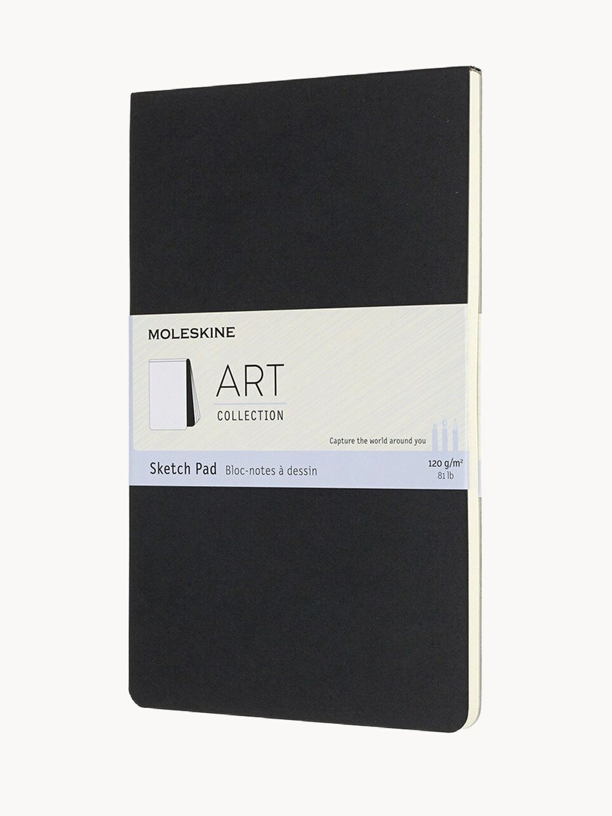 Блокнот для рисования Moleskine Art Collection ARTSKPAD3 Large 130х210мм, 48стр, нелинованный, обложка картон, черный