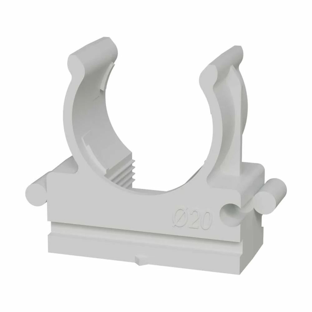 Держатель-клипса для труб Экопласт CFQ20, D20 мм, для монтажного пистолета, 50 шт. 41520