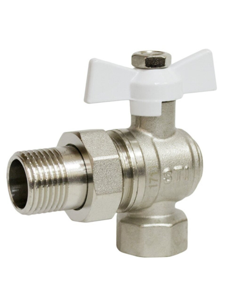 Кран шар. STI шт. нак. г. 15 баб. угловой