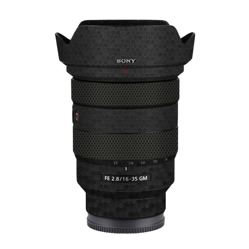 3M защитная пленка для объектива Sony FE 16-35mm F2.8 GM с черным узором 'Пчелиные соты'