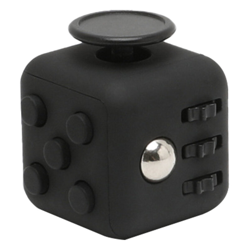 Stress Anxiety Pressure Relief Toy Adult Portable Funny Decompression Dice for Home Office Black