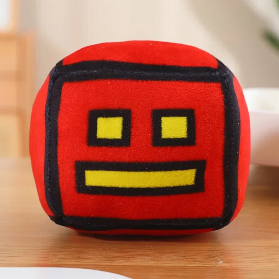 Мягкая игрушка Geometry Dash Cube, красный