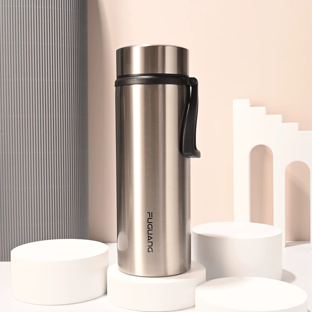 Новая термокружка Fuguang большой емкости с фильтром для чая, высококачественная вакуумная матовая термобутылка для