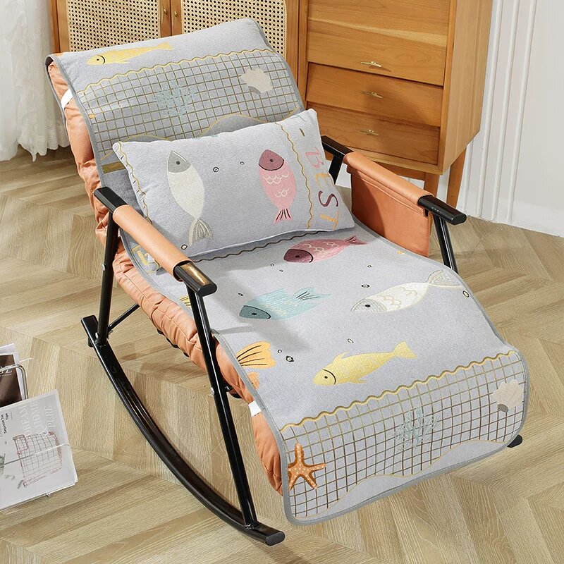 Кресло-качалка, специальная подушка, одиночный диван, четырехсезонный универсальный складной стул для отдыха, подушка