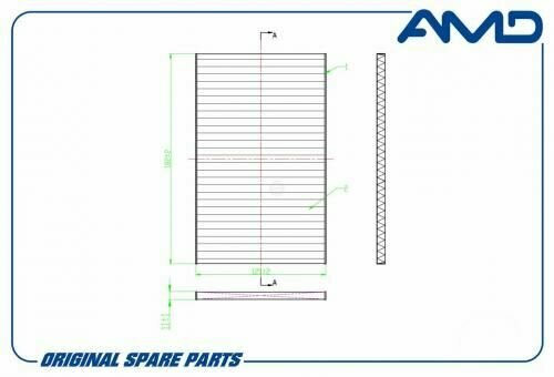 Фильтр салона AMD AMDFC911