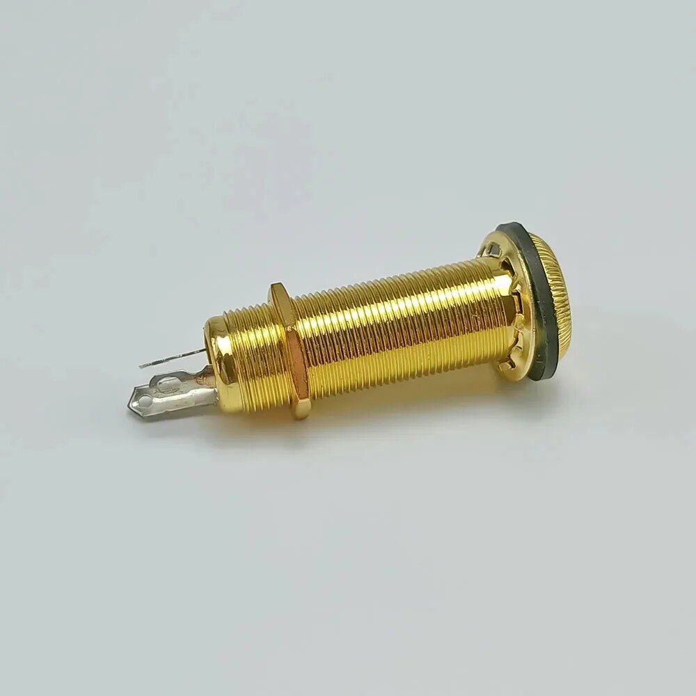 Разъем для гитары 1/4" латунный Gold