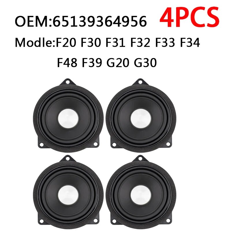 4,5-дюймовый автомобильный дверной среднечастотный динамик для BMW F10 F11 F20 F30 4 PCS Modle 956