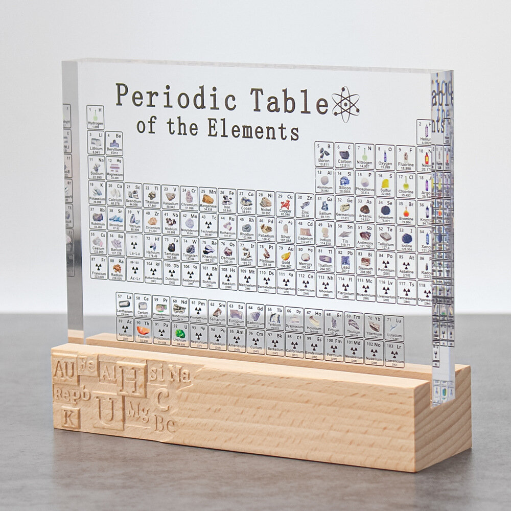 Реалистичная 3D встраиваемая таблица Менделеева по химии для младших и старших классов, практичный подарок, декор для учебного стола
