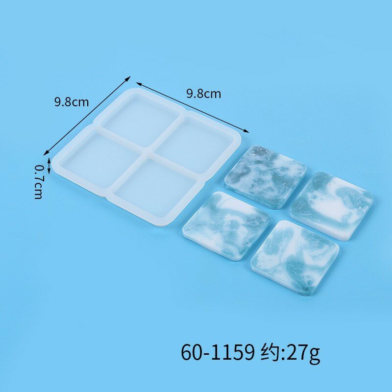 Набор для литья кристаллического лака с круглыми и неправильными формами, 4-шт. силиконовая форма для серег и подвесок,