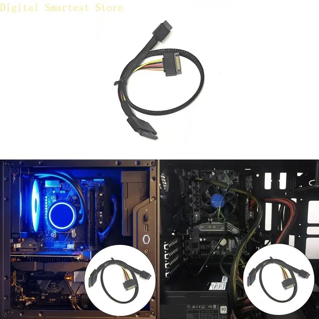 Кабель SFF8611-SFF8639 50см для NVMe SSD