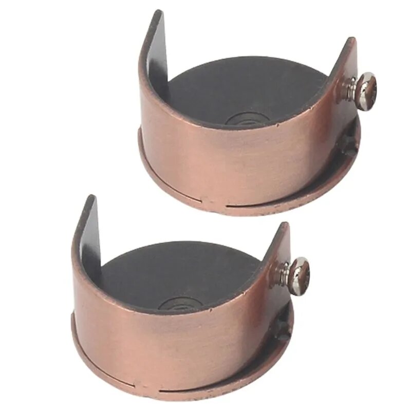 2 боковых кронштейна для карнизов с римскими стержневыми фитингами диаметром трубы 28 мм, 28 боковых кронштейнов из красной бронзы