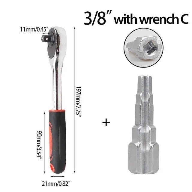 Ступенчатый гаечный ключ, многофункциональный инструмент, для домашнего использования, ниппели радиатора, гаечный ключ из углеродистой стали