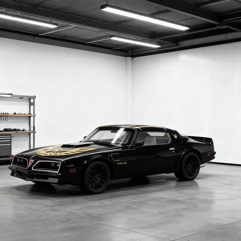 Черный Firebird 1:32 MINI AUTO, модель автомобиля — фото 1