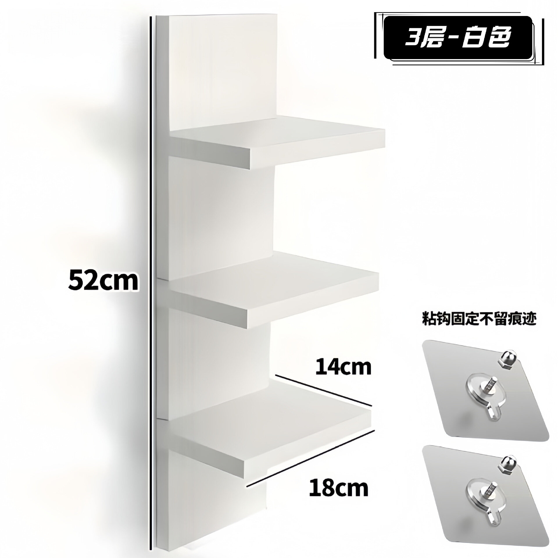 Настенные стеллажи, витрины ручной работы, 18*14*52 см, 1 шт.