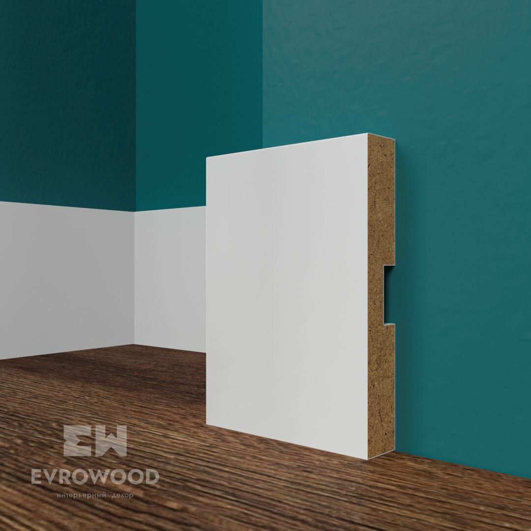 Молдинг-Плинтус Evrowood M 08 Д2000хВ80хШ12 мм / Евровуд.