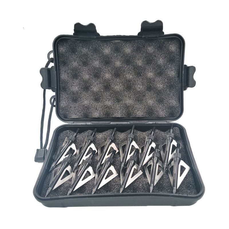 Металлические наконечники для охотничьих стрел 100 г, 3 лезвия, Черный