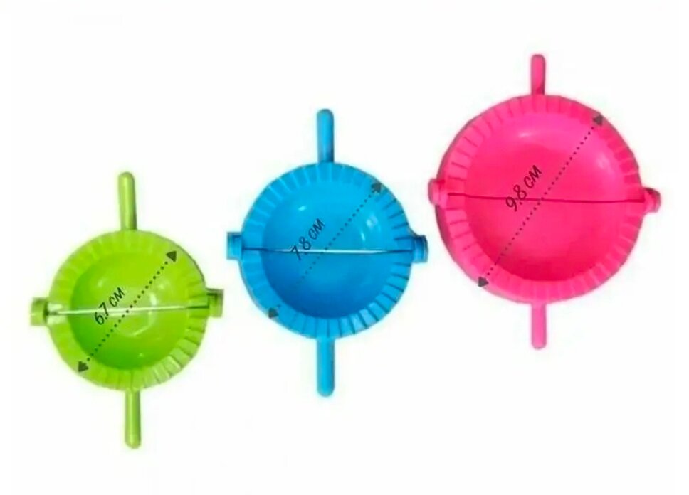 Форма "Ручная" для лепки варенников набор из 3 шт