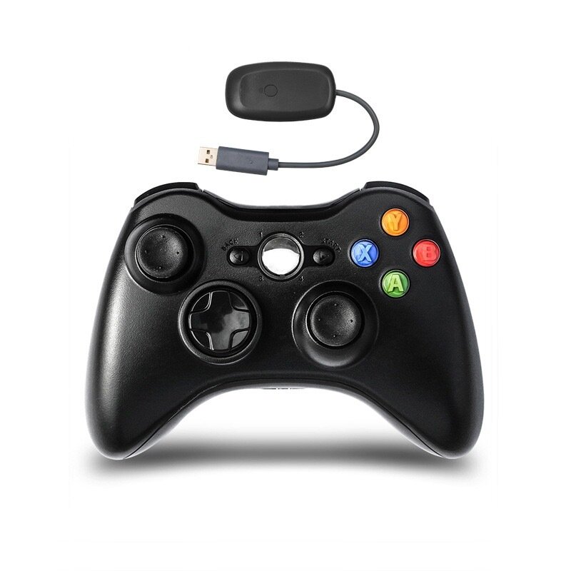 Беспроводной игровой контроллер XBOX360 с 2.4g беспроводным приемником для ПК/компьютера, контроллер с вибрацией для игр PC360