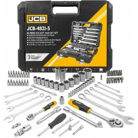 Универсальный набор инструментов JCB JCB-4821-5 (82 предмета)