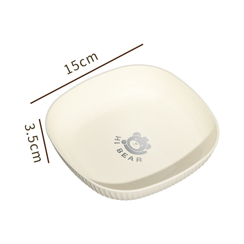 Легкая роскошная костяная тарелка, высокая эстетика, безопасная для микроволновки и посудомоечной машины, пластиковая тарелка для десертов и фруктов, пищевой пластик