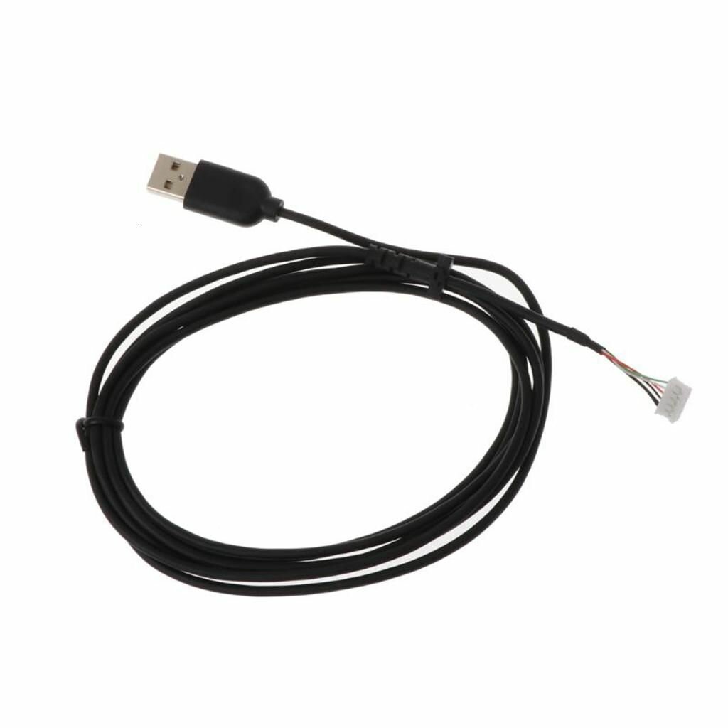 Мягкий долговечный кабель для мыши G102 G, 2.2 м, замена, Черный