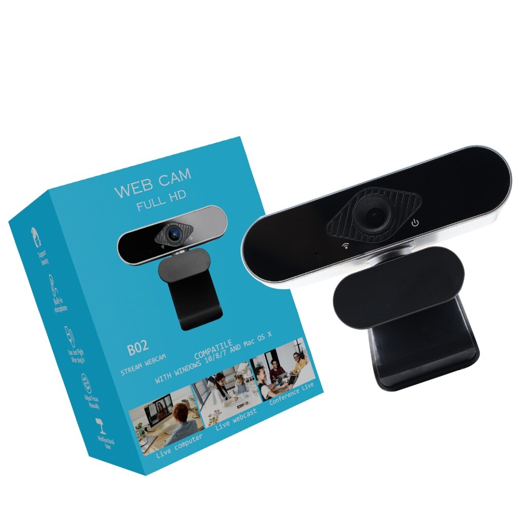 Веб-камера USB 1080P/ 2K / 4K для настольного портативного компьютера Веб-камера Mini USB с микрофоном Веб-камера для видеоконференций