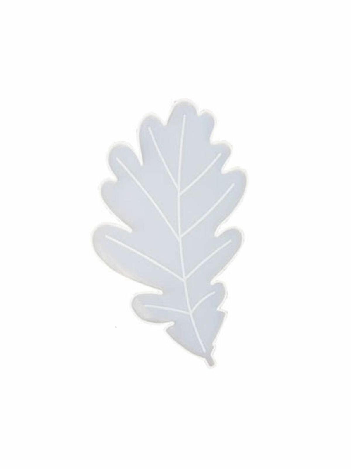 Силиконовая форма для листьев - небольшая подставка под стакан в форме листа 04