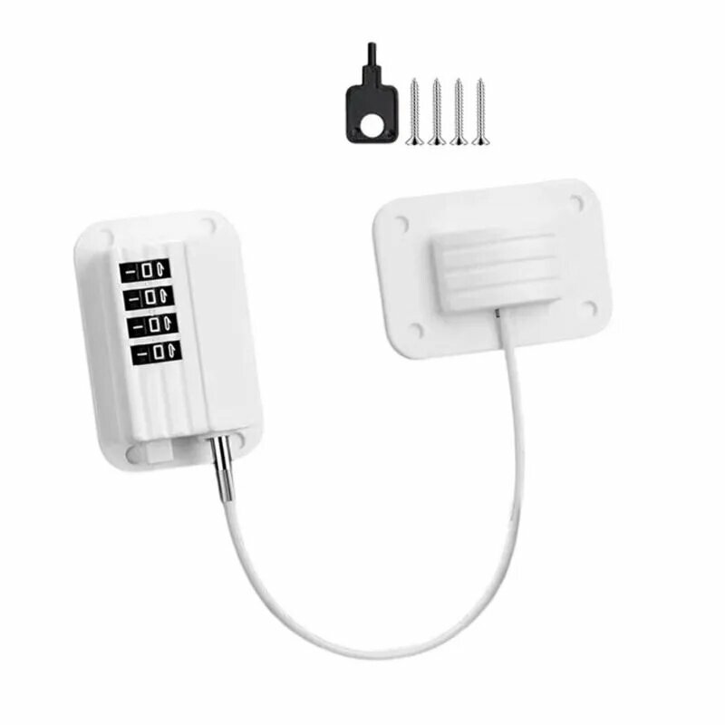 Дверца шкафа безопасности без перфорации, защита от кражи, открывания, оконный замок с паролем-маленький белый