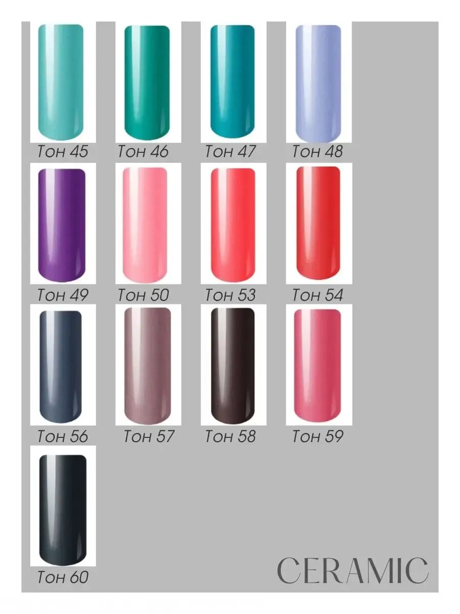 Лак для ногтей Ceramic 54 Томатный матовый