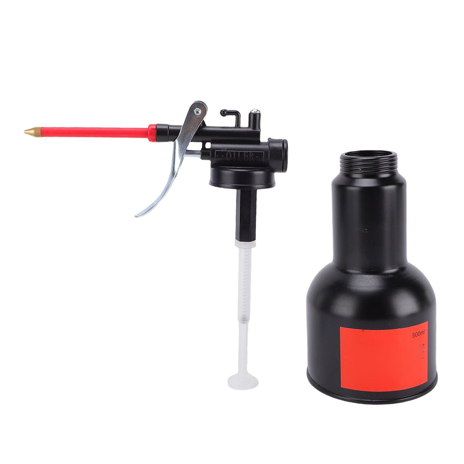 Масляный баллон высокого давления, бутылка для смазки, пистолет для смазки, ручной насос, инструмент из углеродистой стали, емкость 500 мл для домашнего использования.