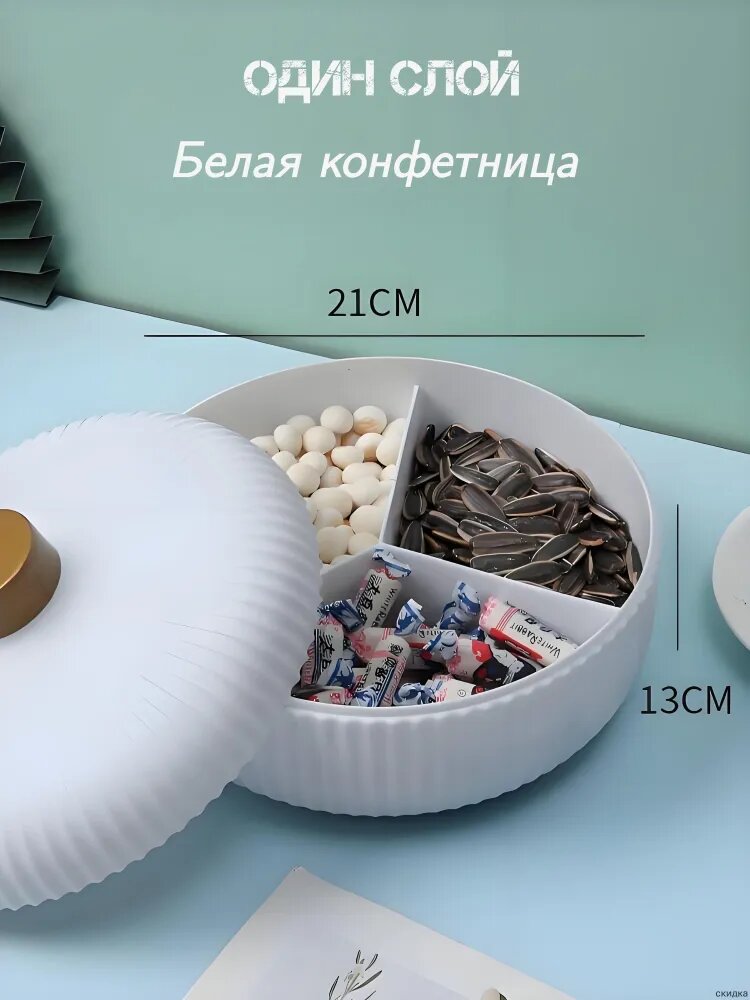 Конфетница "модная конфетница", диаметр 21 см