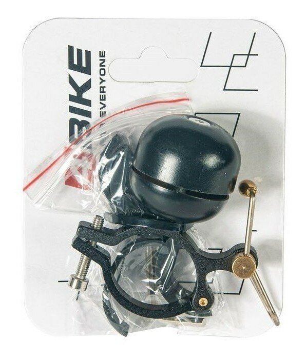 Велозвонок 4BIKE BB3338 медь, D-35мм, чёрный