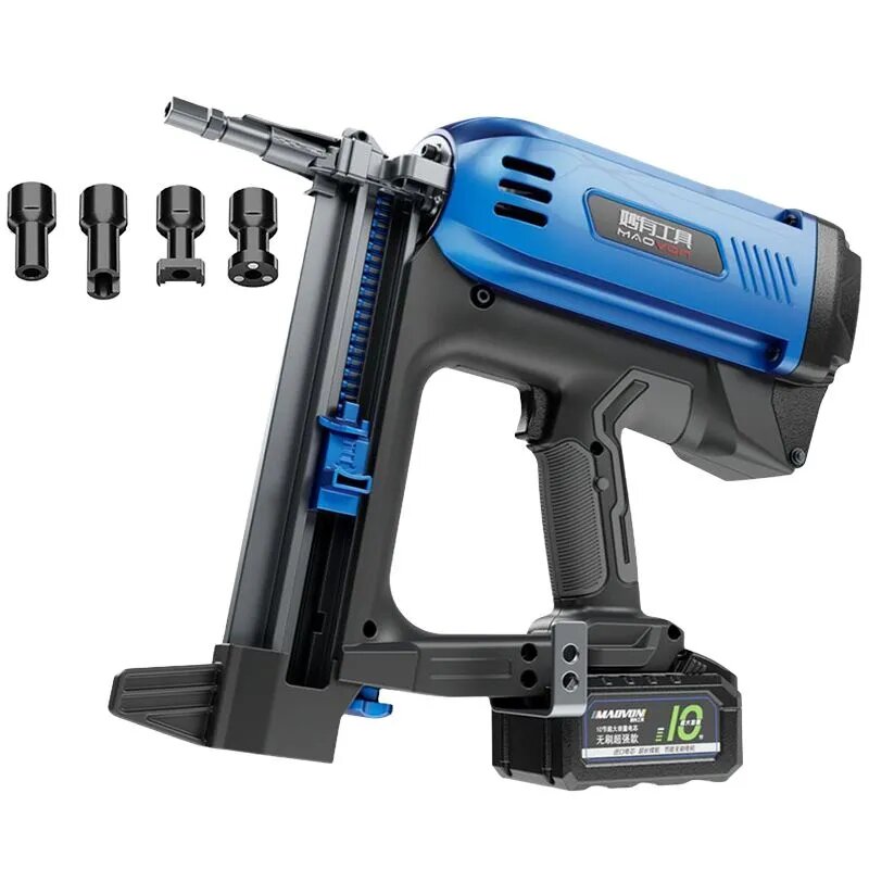 Газовый пистолет, кинетическая энергия дула 90 джоулей, 4 насадки, 2 литиевая батарея, 4 подарка