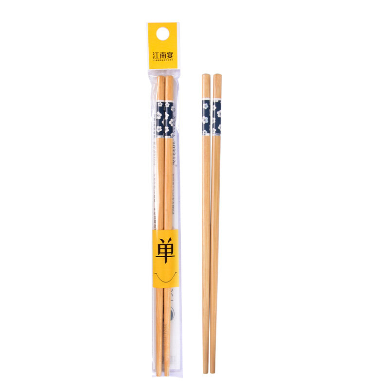 Домашние бамбуковые палочки для еды, индивидуально упакованные, высококачественные бамбуковые палочки, одна палочка на человека, гигиеничные палочки, не поддающиеся образованию плесени, портативные палочки