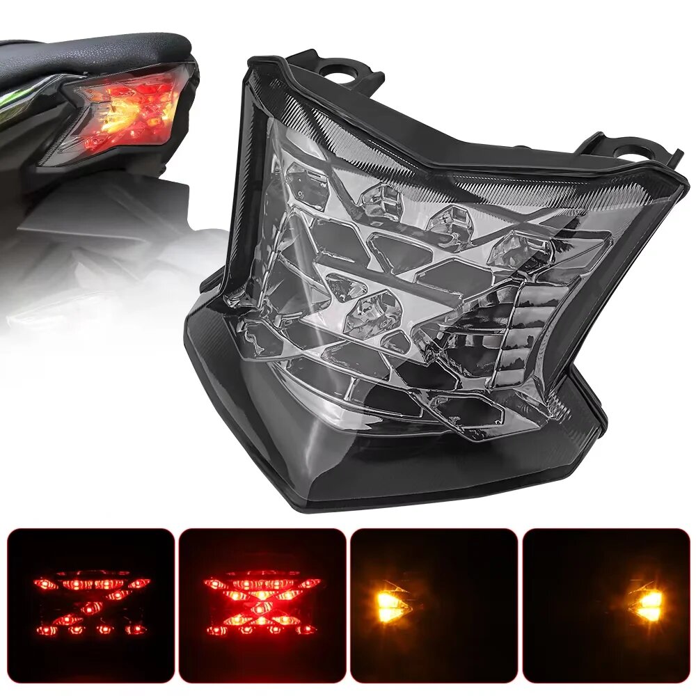 Светодиодный задний фонарь для мотоцикла, задний стоп-сигнал для Kawasaki Z900 Z650 NINJA650 2017 2018 2019 2020 2021 2022 12 В