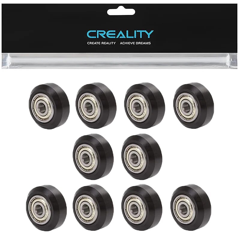 Официальное колесо Creality Ender 3, колесо из помпона для 3D-принтера, пластиковый шкив 625zz, линейный подшипник для Ender 3/V2/Pro/Max/Ender5/CR10 Ser