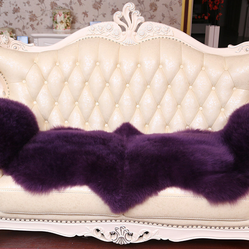 Подушка для дивана из натуральной австралийской шерсти, зимний шерстяной ковер, цельная плавающая подушка из овчины, подушка для сиденья дивана.