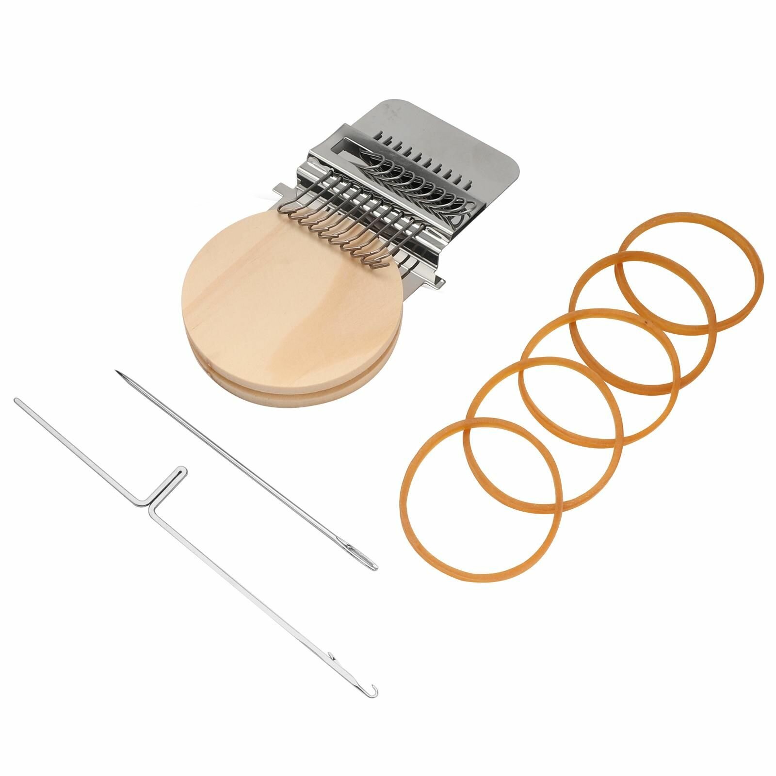 Маленькая вязальная машина с цветным рисунком, 10 крючков