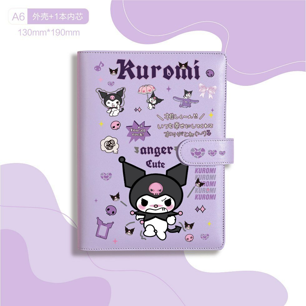 Блокнот Sanrio Kuromi Cinnamoroll, мультяшный, милый дневник для девочек, высококачественный стиль Ins, Pochacco