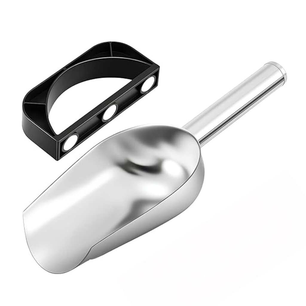 Ложка для льда без ржавчины, привлекательная для владельца, удлиненная ручка, аккуратное хранение