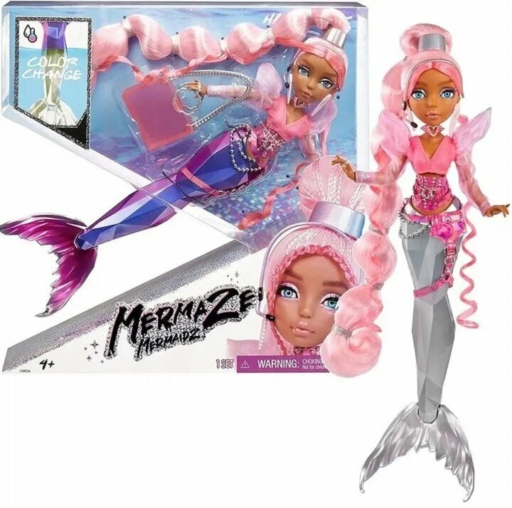 Кукла Mermaze Mermaidz Harmoniqu - Кукла-русалка Гармоника с функцией изменения цвета и доп аксессуарами - 580805