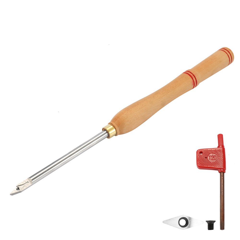 Инструмент для токарной обработки дерева из сплава стали с карбидными вставками, гаечкой, режущими инструментами, квадратным шейком и деревянной ручкой, размеры 12mm, 28mm, 30mm, 14mm, 15mm, количество 1PCS, 5PCS, тип A, B, C, D, E, материал карбид,