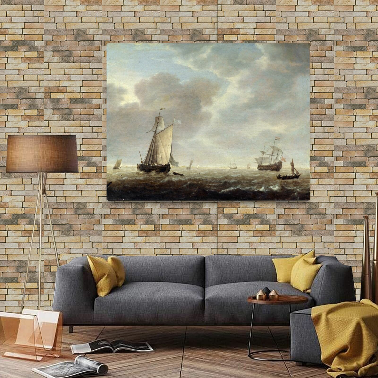 Картина на натуральном холсте, покрыта лаком 60*80 ,80*60 Корабли